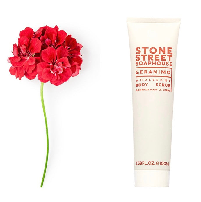 Geranimo Wholesome Body Scrub – Stone Street Soaphouse