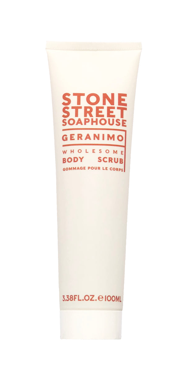 Geranimo Wholesome Body Scrub – Stone Street Soaphouse